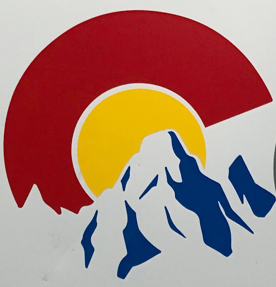 Colorado flag logo sticker – One Track Colorado